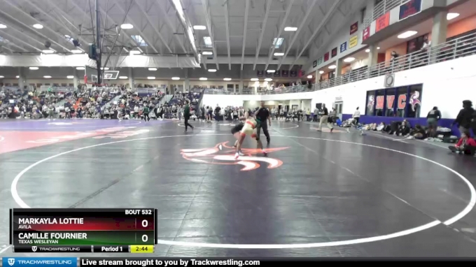 116 lbs Champ. Round 3 - Markayla Lottie, Avila vs Camille Fournier ...
