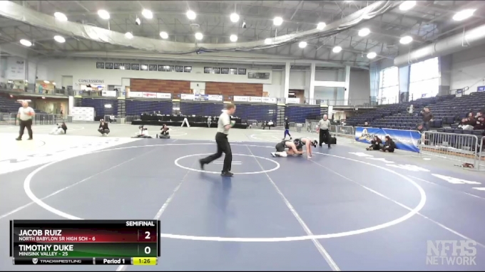 215 lbs Semifinals (4 Team) - Jacob Ruiz, North Babylon Sr High Sch vs ...