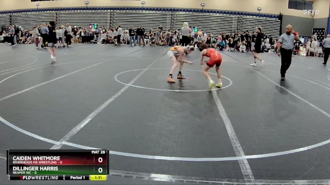 72 lbs Round 3 (4 Team) - Caiden Whitmore, Riverheads MS Wrestling vs ...