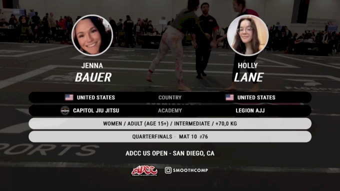 Jenna Bauer vs Holly Lane 2025 ADCC San Diego Open