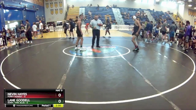 126 lbs Round 3 (8 Team) - Nevin Hayes, Funky Monkey vs Lane Goodell ...