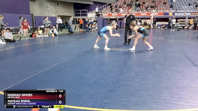 123 lbs Round 2 - Mateah Roehl, Askren Wrestling Academy vs Hannah ...