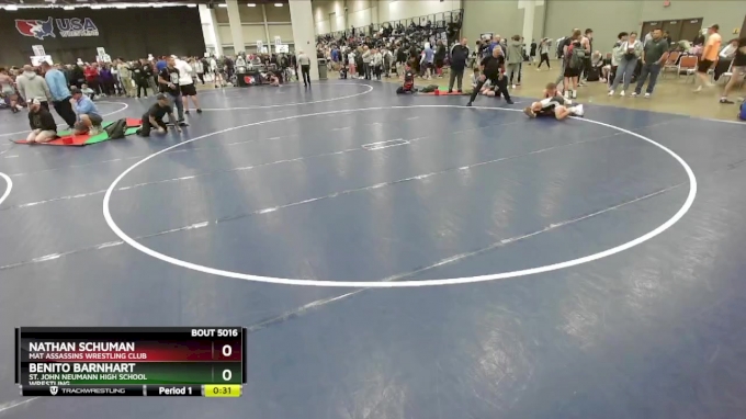 100 lbs Cons. Round 3 - Nathan Schuman, Mat Assassins Wrestling Club vs ...