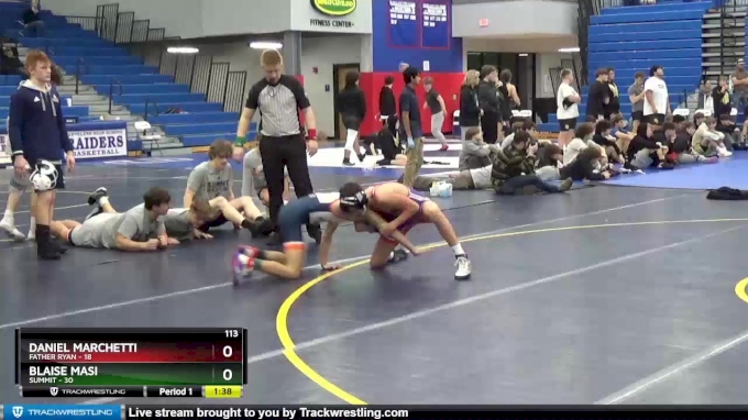 113 lbs Placement (4 Team) - Blaise Masi, Summit vs Daniel Marchetti ...