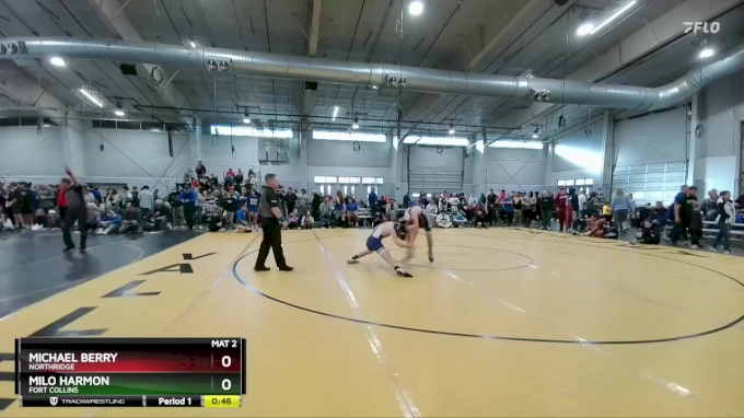 120 lbs Cons. Round 2 - Milo Harmon, Fort Collins vs Michael Berry ...