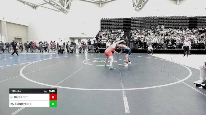 190-I lbs Consi Of 8 #1 - Ralphie Barca, DC Trained vs Matthew Quintero ...