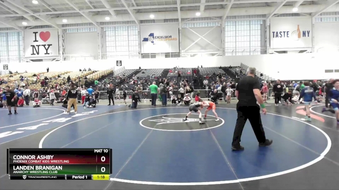 87 lbs Cons. Round 2 - Connor Ashby, Phoenix Combat Kids Wrestling vs ...