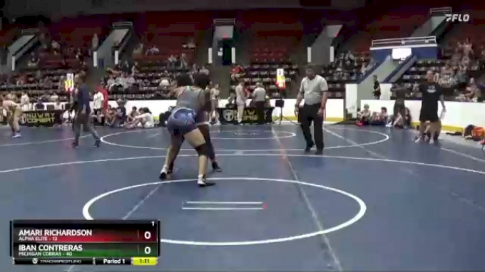 220 lbs Round 1 (4 Team) - Amari Richardson, Alpha Elite vs Iban ...