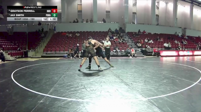 190 lbs Quarterfinal - Jax Smith, Pit Bull Wrestling Academy vs Grayson ...
