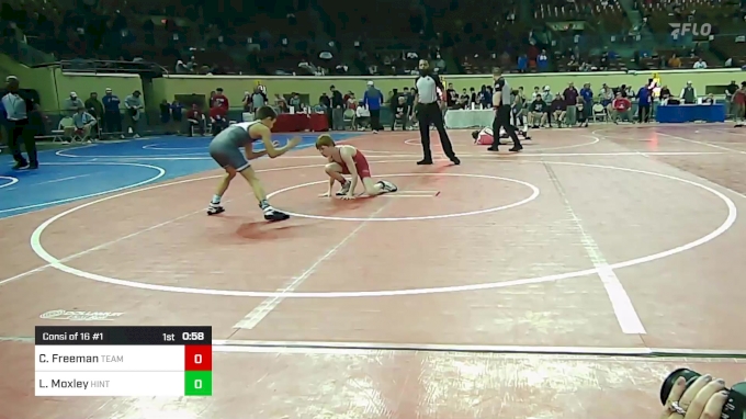 88 lbs Consi Of 16 #1 - Cruz Freeman, Team Choctaw vs Landry Moxley ...