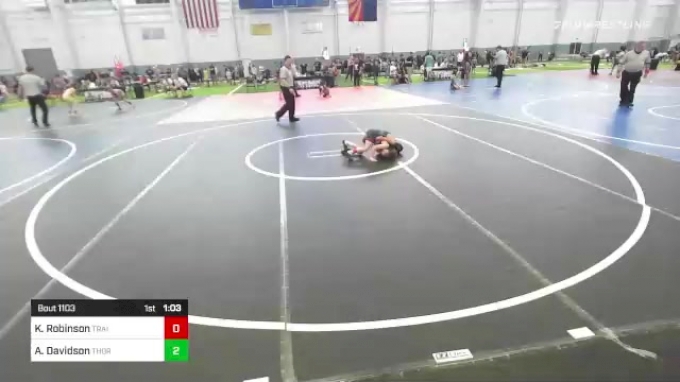 62 lbs Rr Rnd 1 - Kyler Robinson, Trailblazer WC vs Adam Davidson ...