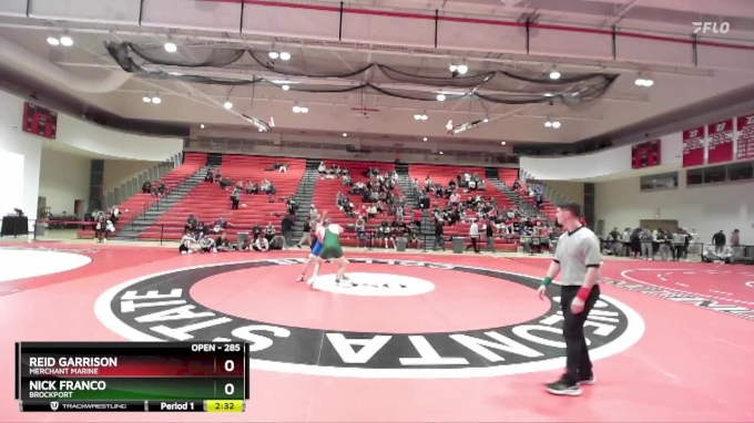 285 lbs 1st Place Match - Reid Garrison, Merchant Marine vs Nick Franco ...