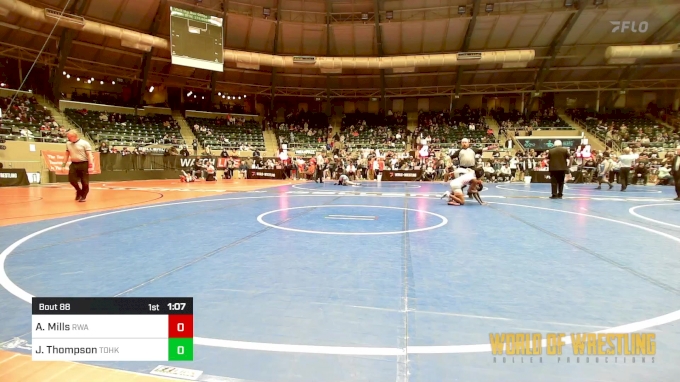 100 lbs Round Of 16 - Aumunique Mills, Roundtree Wrestling Academy vs Jamiyah Thompson, Team Of ...