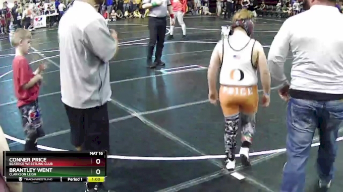 112 lbs Champ. Round 2 - Conner Price, Beatrice Wrestling Club vs ...