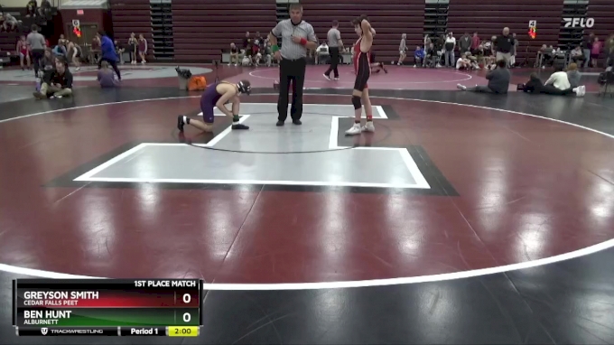 102 106 Lbs 1st Place Match Ben Hunt Alburnett Vs Greyson Smith