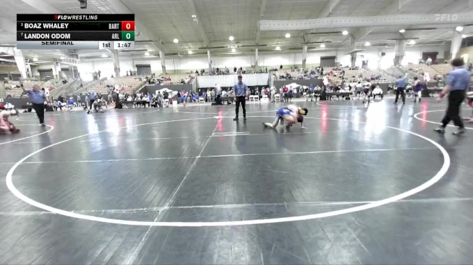 120 lbs Semifinal - Boaz Whaley, Halls Wrestling vs Landon Odom, Dawgs ...