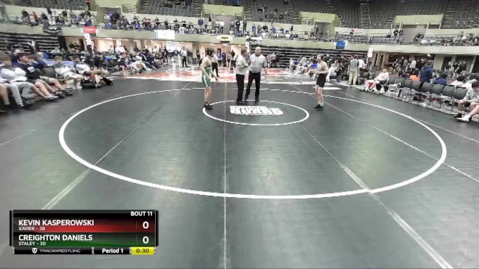 126 lbs Finals (8 Team) - Cael Loria, Xavier vs Zayne Reynolds, Staley