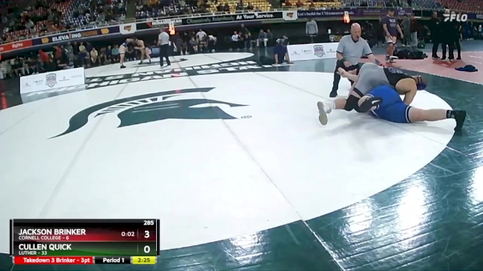 285 lbs Semis (4 Team) - Jackson Brinker, Cornell College vs Cullen ...