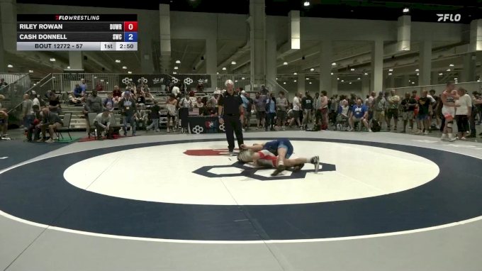 57 lbs Cons. Round 2 - Riley Rowan, Duke Wrestling vs Cash Donnell ...