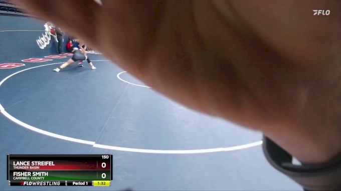150 lbs Champ. Round 2 - Lance Streifel, Thunder Basin vs Fisher Smith ...
