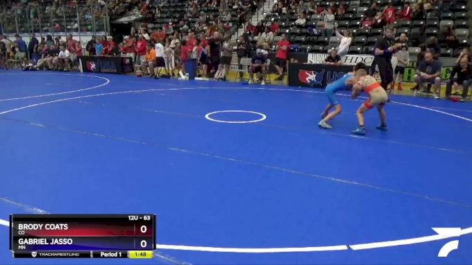 63 lbs Champ. Round 2 - Brody Coats, CO vs Gabriel Jasso, MN