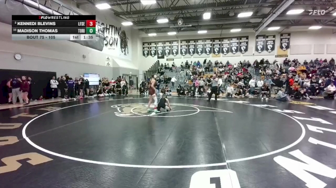 105 lbs Quarterfinal - Madison Thomas, Tongue River vs Kennedi Blevins ...
