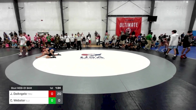 123 lbs Rr Rnd 1 - Joseph DeAngelo, Triumph Trained vs Carson Webster ...