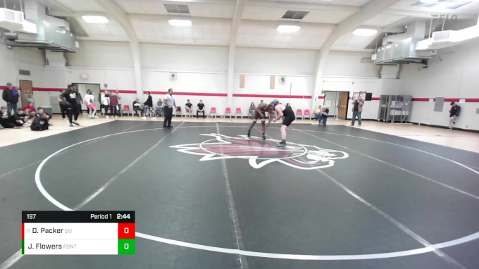 197 lbs Champ. Round 1 - Donnell Packer, Quincy vs Jake Flowers, Fontbonne