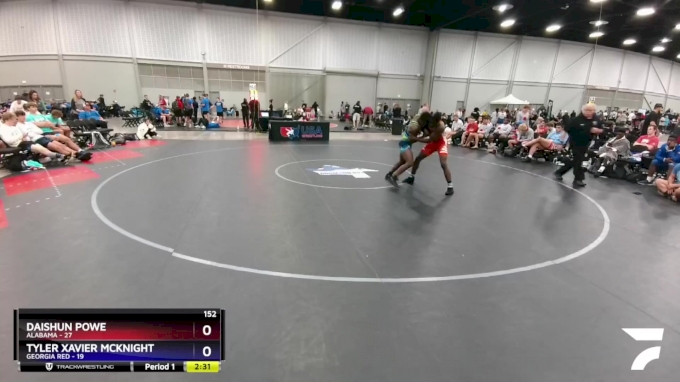 152 lbs Round 3 (8 Team) - Daishun Powe, Alabama vs Tyler Xavier ...