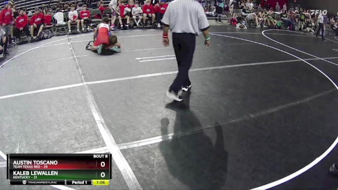 95 lbs Round 3 (6 Team) - Austin Toscano, Team Texas Red vs Kaleb ...