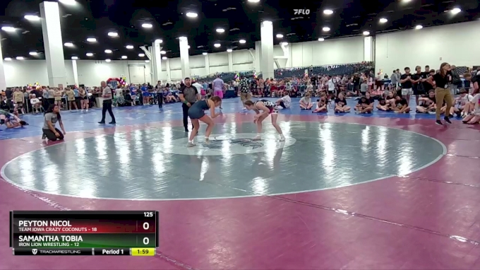 125 lbs Round 5 (8 Team) - Peyton Nicol, Team Iowa Crazy Coconuts vs ...