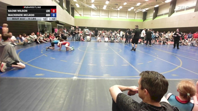 75 lbs Rr Rnd 2 - Naomi Wilson, Level Up Wrestling Center vs Mackenzie ...