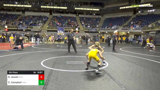 75 lbs 5th Place - Ricky Jewell, Area 11 vs Owen Campbell, Area 7