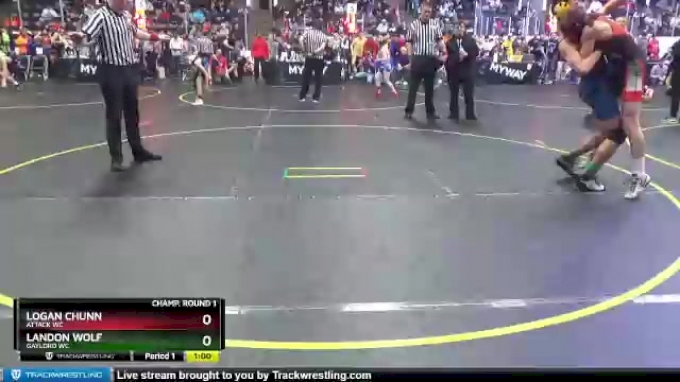 145 lbs Champ. Round 1 - Logan Chunn, Attack WC vs Landon Wolf, Gaylord WC