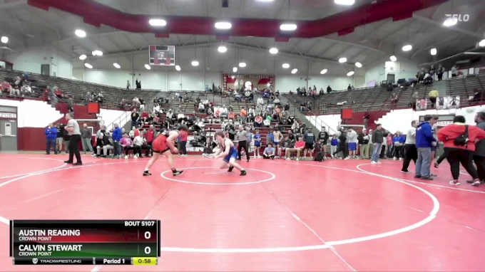 190 lbs Semifinal - Calvin Stewart, Crown Point vs Austin Reading ...