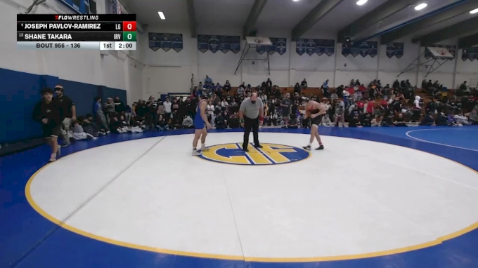 136 lbs Champ. Round 4 - Shane Takara, Irvington vs Joseph Pavlov ...
