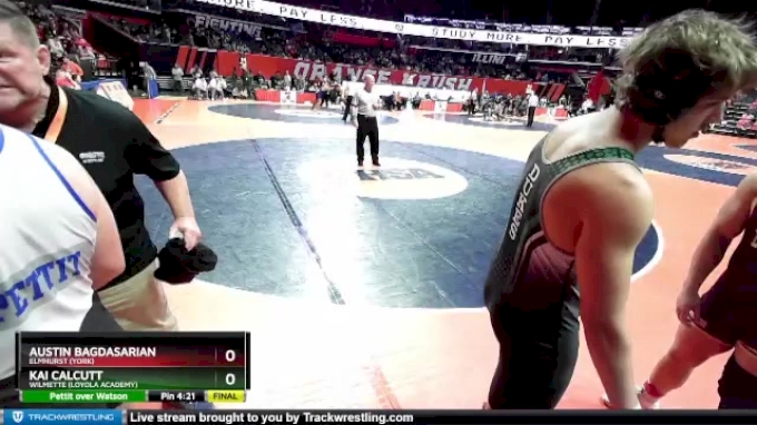 3A 215 lbs Champ. Round 1 - Austin Bagdasarian, Elmhurst (York) vs Kai ...