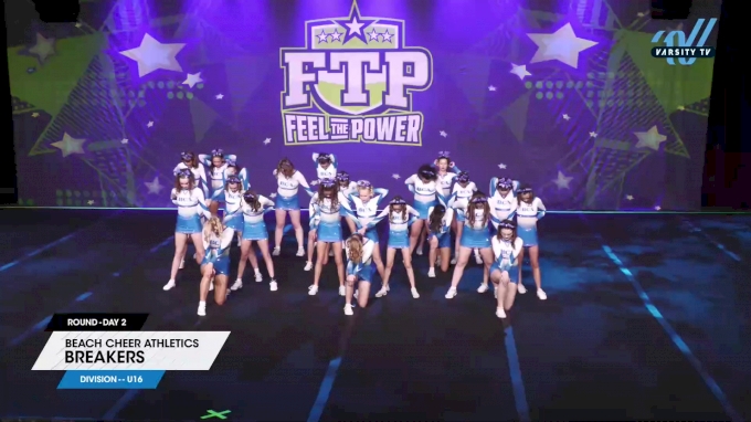 Beach Cheer Athletics - Breakers [2025 L1 - U16 Day 2] 2025 Feel The Power