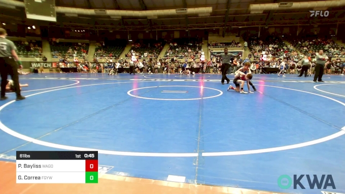 61 lbs Round Of 16 - Parker Bayliss, Wagoner Takedown Club vs Gatlin ...