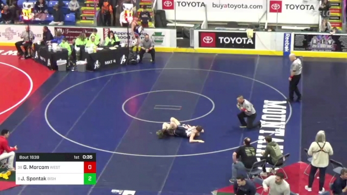 132 lbs Consi Of 8 #2 - Gavin Morcom, Western Wayne vs Joshua Spontak ...