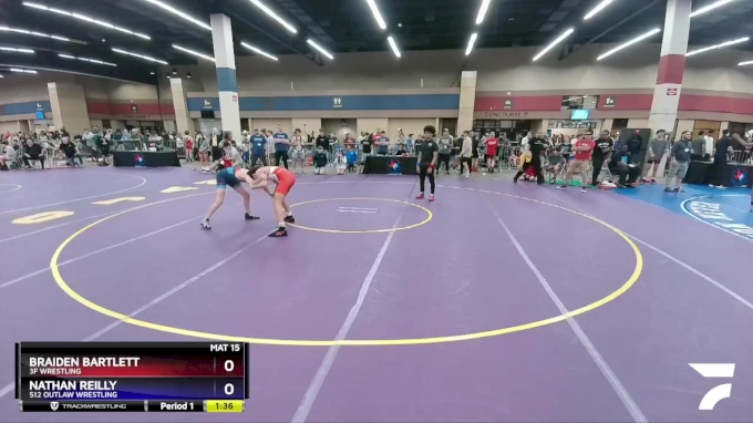 113 lbs Quarterfinal - Braiden Bartlett, 3F Wrestling vs Nathan Reilly ...