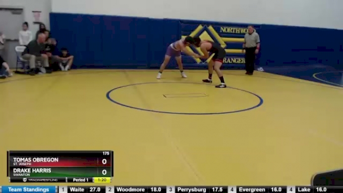 175 lbs Round 1 - Tomas Obregon, St. Joseph vs Drake Harris, Swanton
