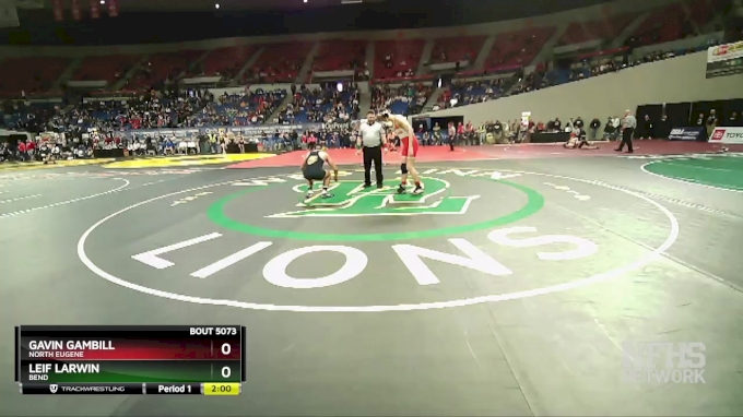 5A-165 lbs Champ. Round 1 - Leif Larwin, Bend vs Gavin Gambill, North ...