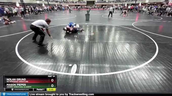 120 lbs Cons. Semi - Nolan Grund, No Nonsense Wrestling vs Mason Pieper ...