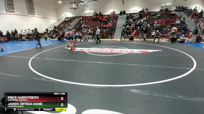 157 lbs Quarterfinal - Price Harpstreith, Cheyenne Central vs Jaiden ...