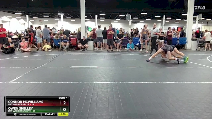 110 lbs Round 2 (4 Team) - Connor McWilliams, Mat Warriors Blue vs Owen ...