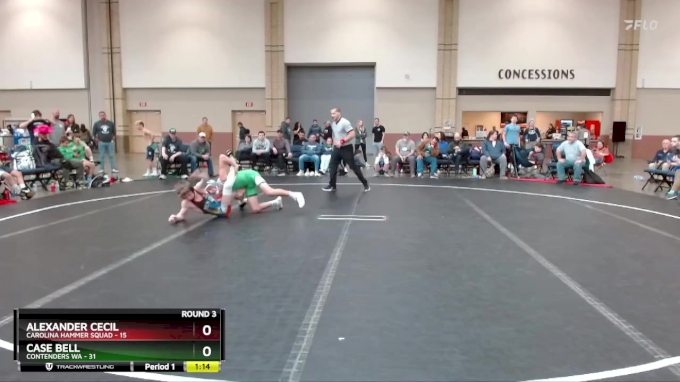 115 lbs Round 3 (6 Team) - Case Bell, Contenders WA vs Alexander Cecil ...