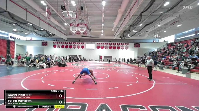 184 lbs Quarterfinal - Tyler Withers, Merchant Marine vs Gavin Proffitt ...