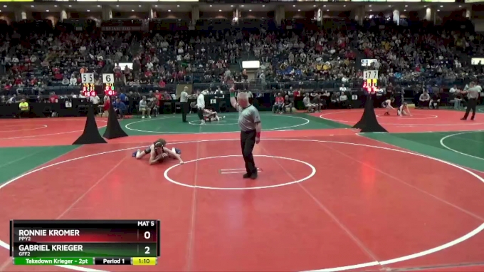 102 lbs Champ. Round 3 - Gabriel Krieger, GFF2 vs Ronnie Kromer, PPY2