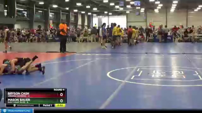 84 lbs Round 4 (6 Team) - Mason Bauer, East Coast Elite vs Bryson Cash ...